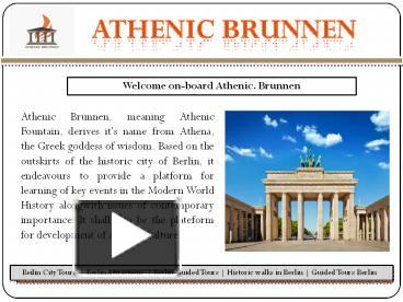 PPT – Plan Your Visit to Berlin PowerPoint presentation | free to ...