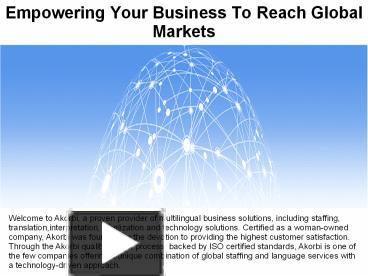 Introduction to Akorbi presentation | free to download