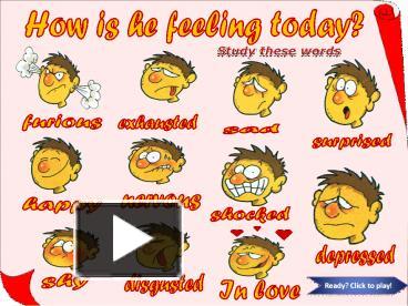 PPT – Feelings (1) PowerPoint presentation | free to download - id ...
