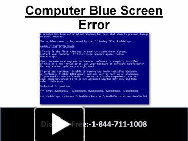 Computer blue screen error. presentation | free to download