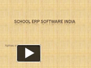 PPT – ERP Students Software PowerPoint presentation | free to download ...