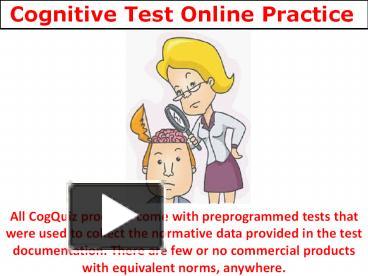 PPT – Cognitive Test Online Practice PowerPoint presentation | free to ...