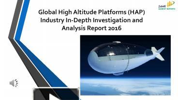 Global High Altitude Platforms (HAP) Industry In-Depth Investigation ...