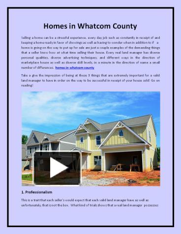 homes in bellingham wa presentation | free to download