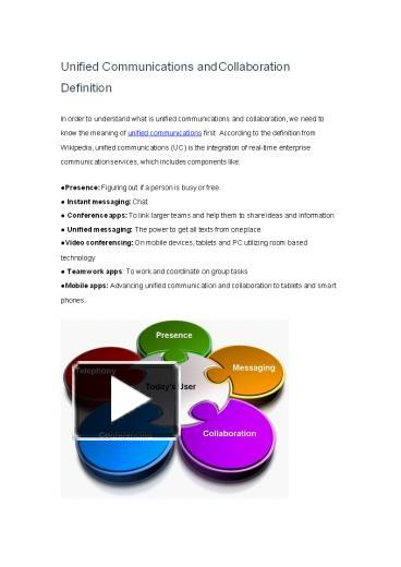 What Is Unified Communications and Collaboration? presentation | free ...