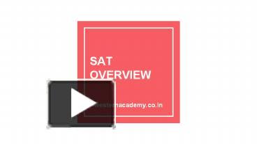 Prepare for SAT Exam presentation | free to download