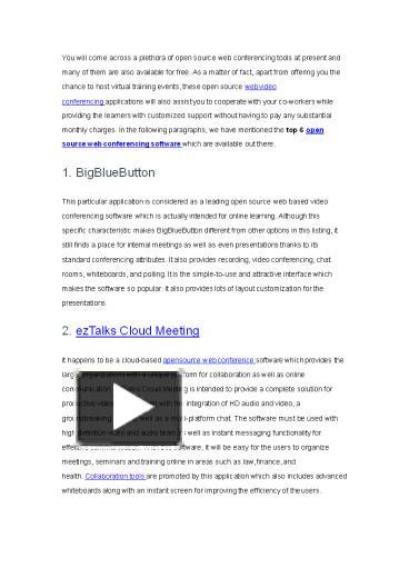 6 Best Open Source Web Conferencing Software for Online Meetings ...