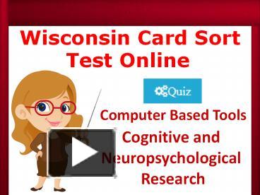 Wisconsin Card Sort Test Online presentation | free to download