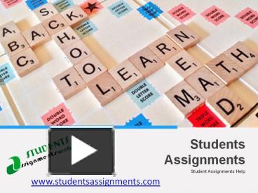 Student Assignments Help presentation | free to download