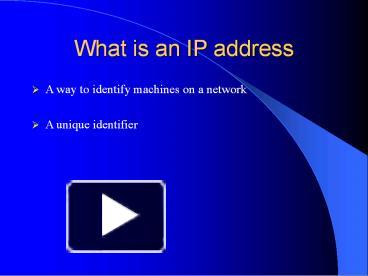 IP address presentation | free to download