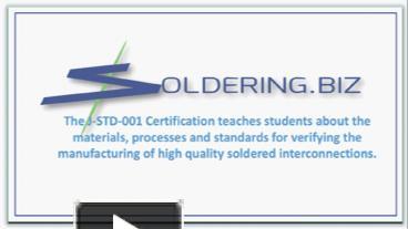 IPC-A-610 Certification | Soldering Biz presentation | free to download