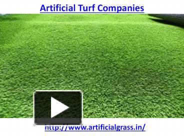Which is the best artificial turf companies presentation | free to download