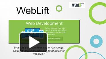 Weblift-website design and development ottawa presentation | free to ...