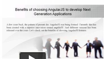 Benefits of choosing AngularJS to develop Next Generation Applications ...