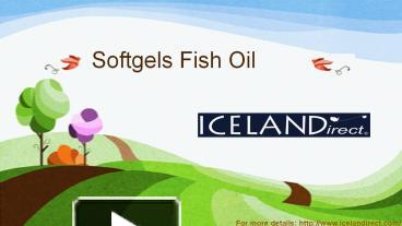 PPT – Softgels Fish Oil PowerPoint presentation | free to download - id ...