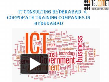 PPT – IT Consulting Hyderabad | Corporate training Companies in ...