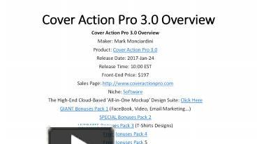 Cover Action Pro 3.0 Review presentation | free to download