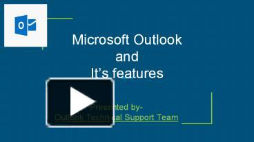 Microsoft outlook and its features (1) presentation | free to download