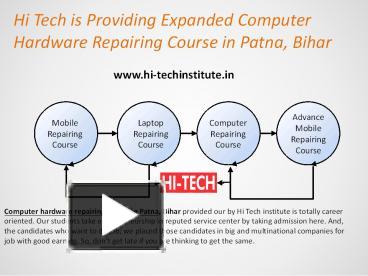 PPT – Hi Tech is Providing Expanded Computer Hardware Repairing Course ...