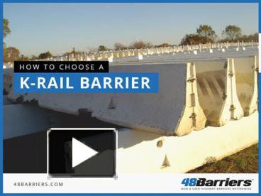 PPT – Things to Consider before Buying K-Rail Barriers PowerPoint ...