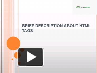 PPT – BRIEF DESCRIPTION ABOUT HTML TAGS PowerPoint presentation | free ...