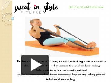 PPT – Sweat in Style Fitness PowerPoint presentation | free to download ...