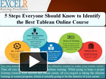 5 Steps Everyone Should Know to Identify the Best Tableau Online Course ...