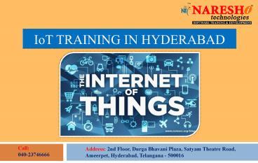 PPT – IoT Training in Hyderabad - NareshIT PowerPoint presentation ...