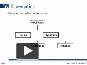 PPT – Kinematics PowerPoint presentation | free to view - id: 87e05-ZDc1Z
