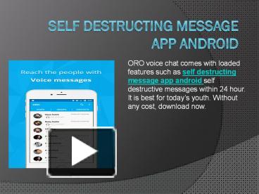 PPT – voice recording application for android PowerPoint presentation ...