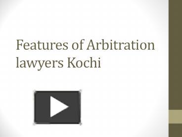 PPT – Arbitration lawyers Koci PowerPoint presentation | free to ...