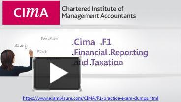 Cima F1 Questions Answers presentation | free to download