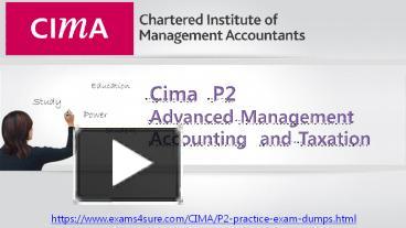 PPT – Cima P2 Practice Questions PowerPoint presentation | free to ...