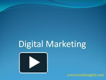 PPT – PPT on Digital Marketing PowerPoint presentation | free to ...