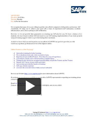 SAP ESS MSS PPT presentation | free to download