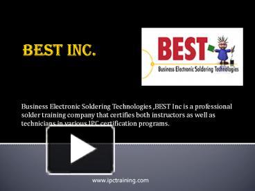 PPT – IPC Certification and Courses PowerPoint presentation | free to ...