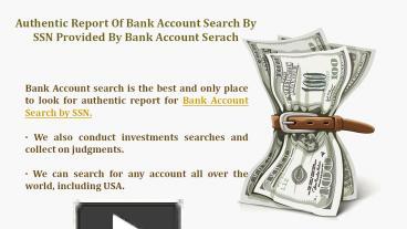 PPT – How to Find Hidden Bank Accounts (1) PowerPoint presentation ...