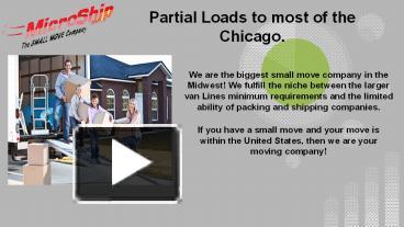 Small Movers Chicago | Microship Inc. presentation | free to download