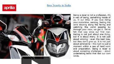 PPT – New scooty in India PowerPoint presentation | free to download ...