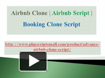 PPT – Airbnb Clone | Airbnb Script | Booking Clone Script ...