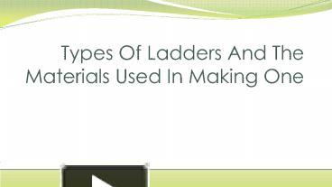 Types of ladders presentation | free to download