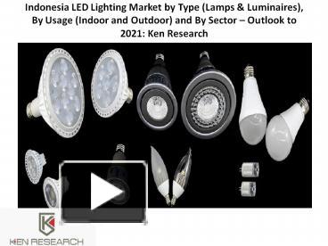 Indonesia LED Lighting Market by Type (Lamps & Luminaires), By Usage ...