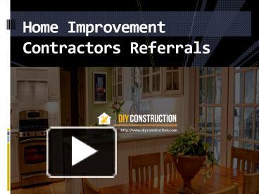 Home Improvement Contractors Referrals presentation | free to download