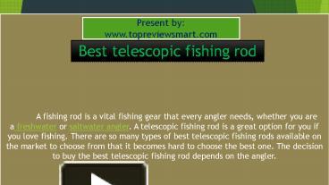 PPT – Best telescopic fishing rod PowerPoint presentation | free to ...