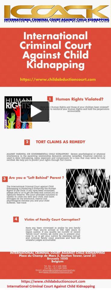 PPT – International Criminal Court Against Child Kidnapping PowerPoint ...