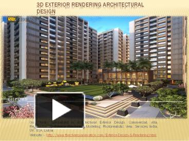 PPT – 3D Exterior Rendering Architectural Design PowerPoint ...