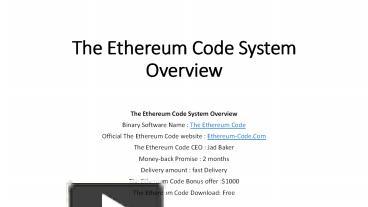 PPT – The Ethereum Code Review PowerPoint presentation | free to ...