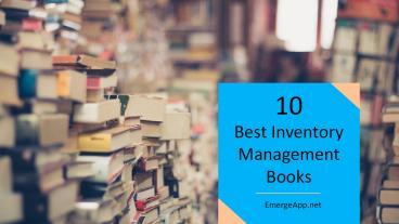 10 Best Inventory Management Books presentation | free to download