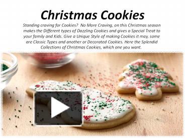 PPT – Christmas Cookies PowerPoint presentation | free to download - id ...