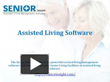 PPT – Assisted Living Software PowerPoint presentation | free to ...